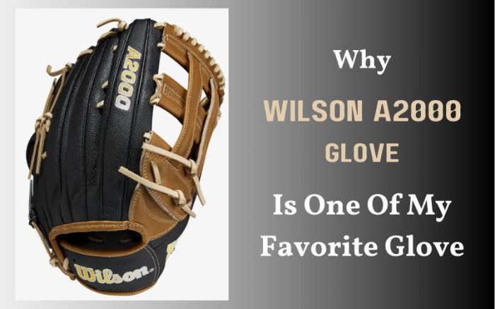 Why Wilson A2000 Glove Is One Of My Favorite Gloves